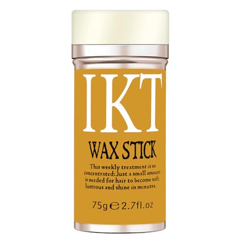 VOLLUCK Hair Wax Stick for Wigs, Edge Control Slick Stick Hair Pomade 2.7Oz Stick Non-greasy Styling Wax, Temporary Hair Styling Product for Edge Frizz Hair Pocket Size