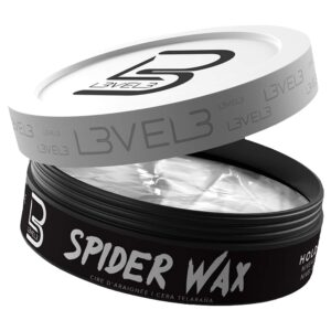 l3 level 3 spider wax - long lasting and strong hold improve your hair volume and texture - level three hair wax for men (150 ml, spider wax)