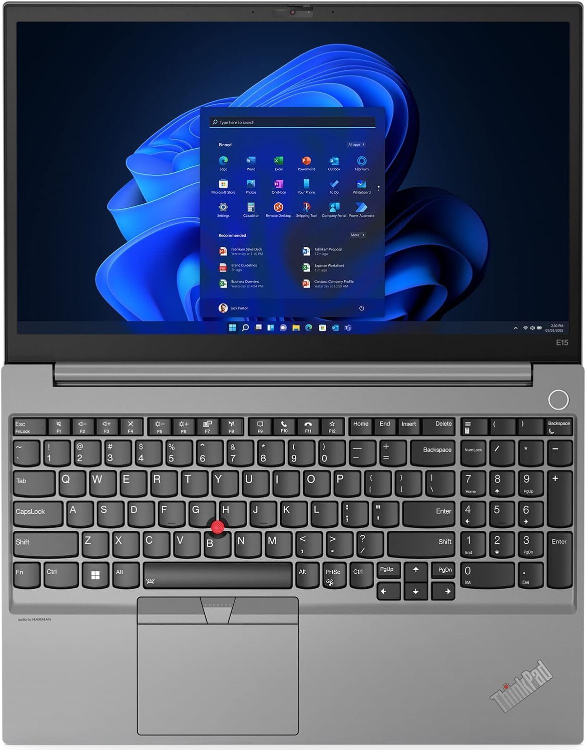 Lenovo ThinkPad E15 Gen 4 Business Laptop (15.6" FHD Touchscreen IPS, Intel 12th Gen i7-1255U, 16GB RAM, 1TB PCIe SSD), Backlit Keyboard, Fingerprint, Wi-Fi 6E, 1080P Webcam, Win 11 Pro, Gray