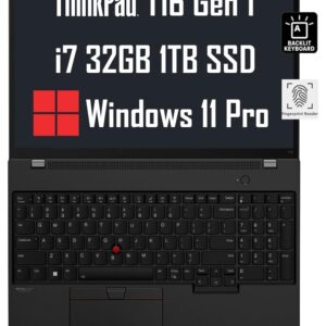 Lenovo ThinkPad T16 Business Laptop (16" FHD+ 16:10, Intel 12-Core i7-1260P, 32GB RAM, 1TB SSD), Backlit keyboard, Fingerprint Reader, 2x Thunderbolt 4, FHD IR Webcam, Wi-Fi 6E, Win 11 Pro, Black