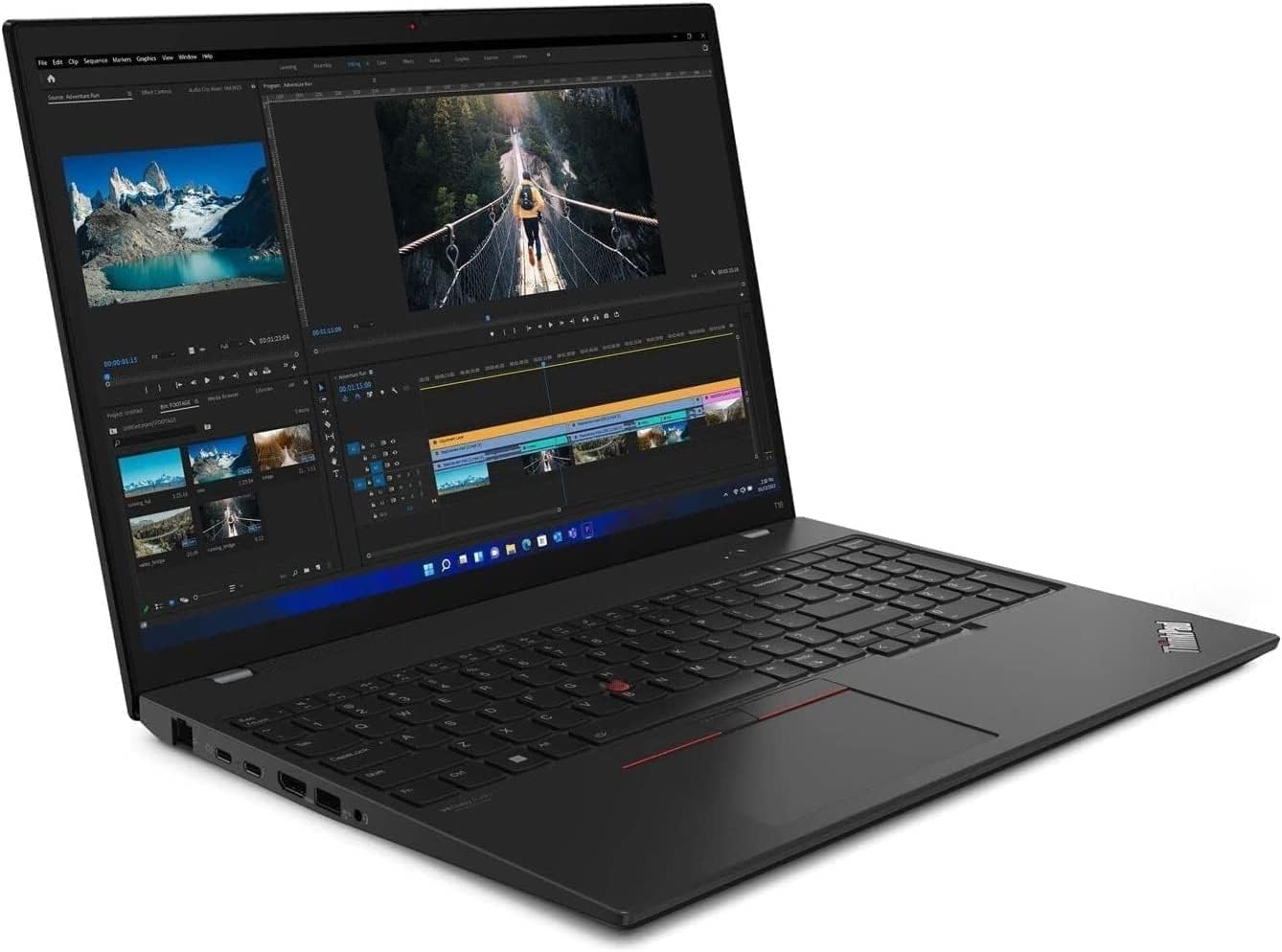 Lenovo ThinkPad T16 Business Laptop (16" FHD+ 16:10, Intel 12-Core i7-1260P, 32GB RAM, 1TB SSD), Backlit keyboard, Fingerprint Reader, 2x Thunderbolt 4, FHD IR Webcam, Wi-Fi 6E, Win 11 Pro, Black