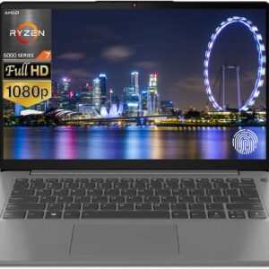 Lenovo 2023 Newest 14" FHD IdeaPad 3 Laptop, AMD Ryzen 7 5700U Processor Up to 4.3 GHz, 12GB RAM, 1TB SSD, AMD Radeon Graphics, Student & Business Laptop, Wi-Fi 6, Bluetooth, Gray, Windows 11 Home