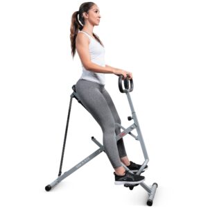 sunny health & fitness squat assist row n ride® glutes training machine