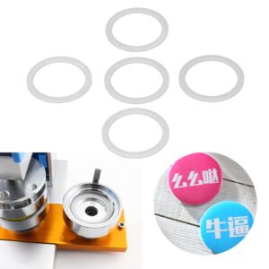 5PCS Badge Mold Gasket,Circle Cutter Button Maker Machine Gasket Badge Machine Gasket Badge Machine Die Matching Circle Cutter Button Maker Machine (58MM)