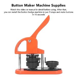 Button Press Machine, Button Maker Machine, Easy to Use, Save Time with Circle Cutter for School Events (25mm)