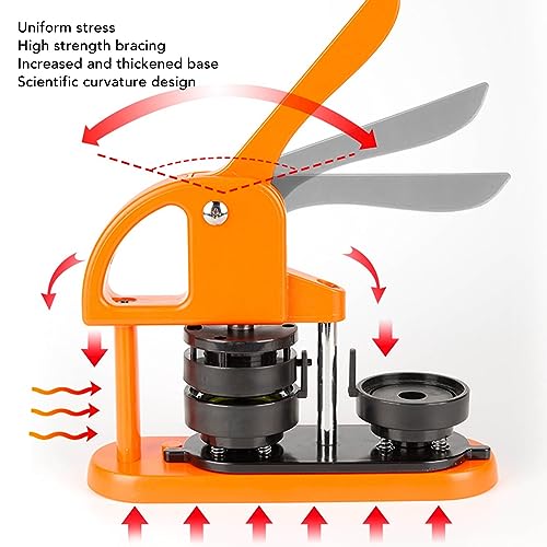 Button Press Machine, Button Maker Machine, Easy to Use, Save Time with Circle Cutter for School Events (25mm)