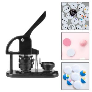 rockible DIY Button Maker Machine Button Press Machine Easy Operation Pin Making Starter Kits for Keychain Pin Buttons Mirror DIY Gifts