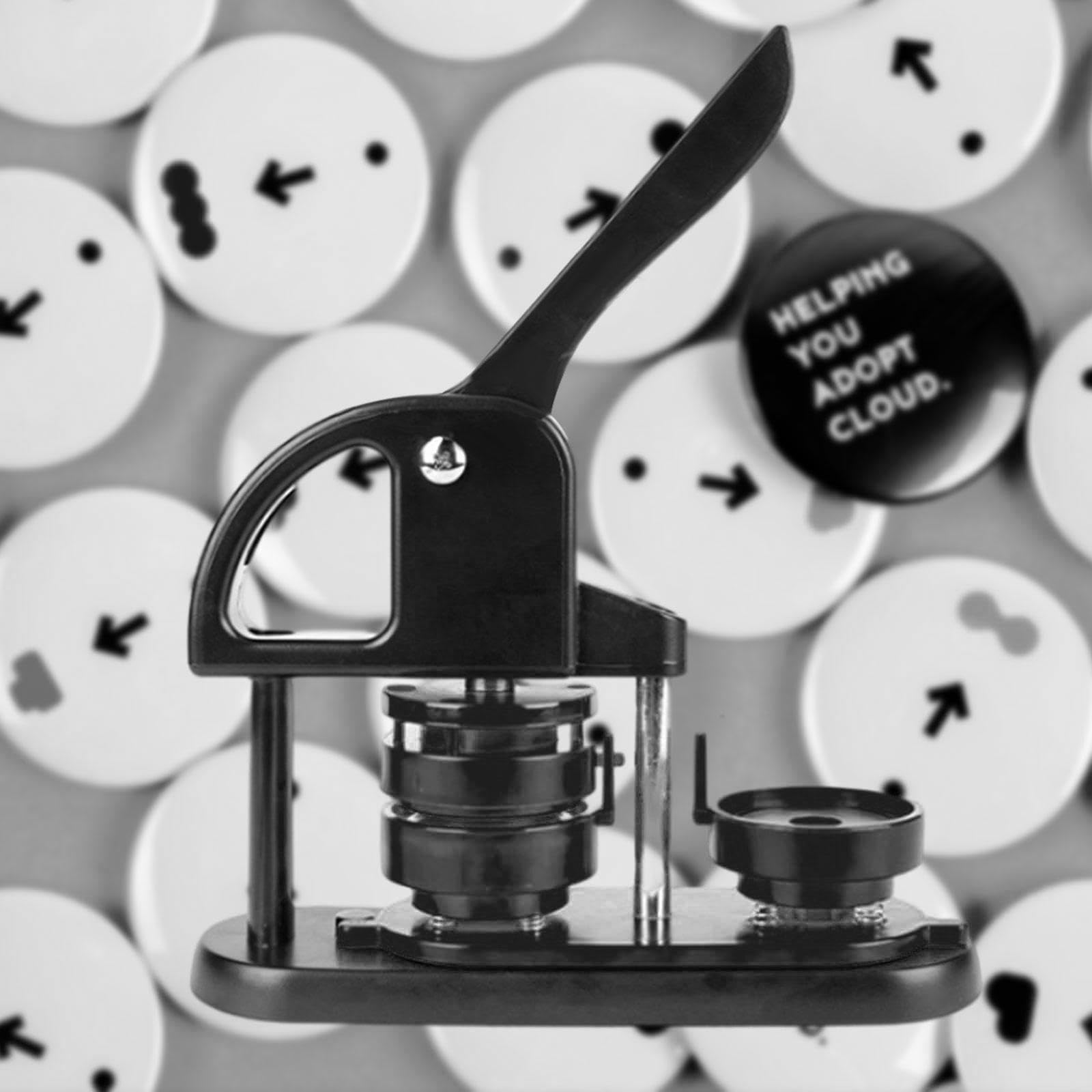 rockible DIY Button Maker Machine Button Press Machine Easy Operation Pin Making Starter Kits for Keychain Pin Buttons Mirror DIY Gifts