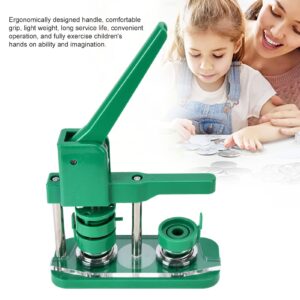 Tyenaza Button Maker Machine 32mm, Badge Punch Press Kit DIY Badge Ergonomics Comfortable Grip Button Making Press Machine with 100pcs Button Parts