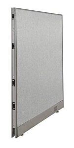 gof 4ft single office partition, large fabric room divider panel, custom built workstation (48" w x 48" h)