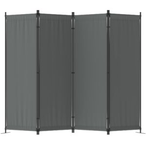 morngardo room divider folding privacy screens 4 panel partitions 88" dividers portable separating for home office bedroom dorm decor (grey)