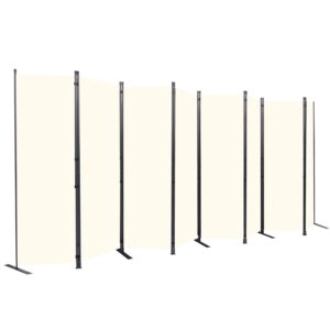 room divider 6ft portable room dividers and folding privacy screens, 176'' w fabric divider for room separation, 8 panel partition room dividers freestanding wall divider screen for dorm studio office