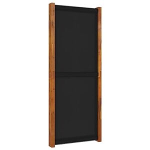 GOLINPEILO 4-Panel Room Divider,Folding Privacy Screen,Partition Room Dividers Separators, Freestanding Room Divider Screen for Home, Dorm, Office, Black 110.2"x70.9"