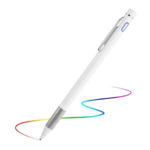 pencil stylus for lenovo chromebook duet 3/5 pen,minilabo touch screens active stylus digital pen with 1.5mm ultra fine tip stylist pen for lenovo chromebook duet 3/5 drawing and writing pencil,white