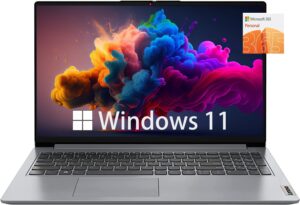 lenovo ideapad laptop for college students, 15.6 inch hd display, amd athlon silver 3050u processor, windows 11 home, 20gb ram, 1tb ssd, 128gb emmc, webcam, hdmi, wifi 6, usb type-c, cloud grey, pcm