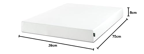 ZINUS 8 Inch Green Tea Memory Foam Mattress, Twin, Fiberglass Free, Patented Custom Contour Support, Sturdy Base Foam, CertiPUR-US Certified, Mattress in A Box, White