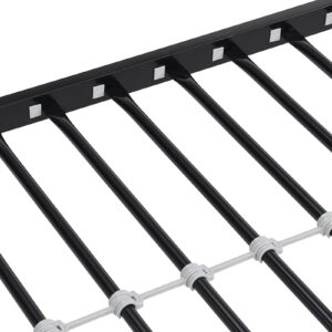 Neylory Metal Bunk Bed Twin Over Full Heavy Duty Bunk Beds with Guardrails and Built-in Ladders Industrial Steel Bunkbed Frame for Boy Girl Kid Teens(Full over Twin)