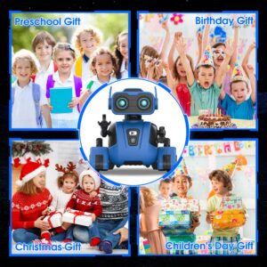 Remote Control Robots for Kids - With LED Eyes, Dance Moves, Music, Flexible Head & Arms - Christmas Gift for Ages 3+