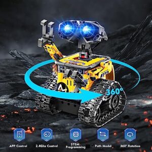 INSOON Robot Toys for Kids Building Set, 520 PCS App & Remote Control Robotics Kit 5-in-1 RC Wall Robot/Engineer Robot/Dinosaur Building STEM Toys Gift for Kids 6 7 8 9 10 11 12+ Years Old Boys Girls