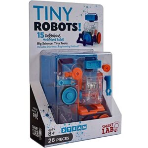 smartlab toys tiny robots with 15 ingenious motorized builds. big science. tiny tools.