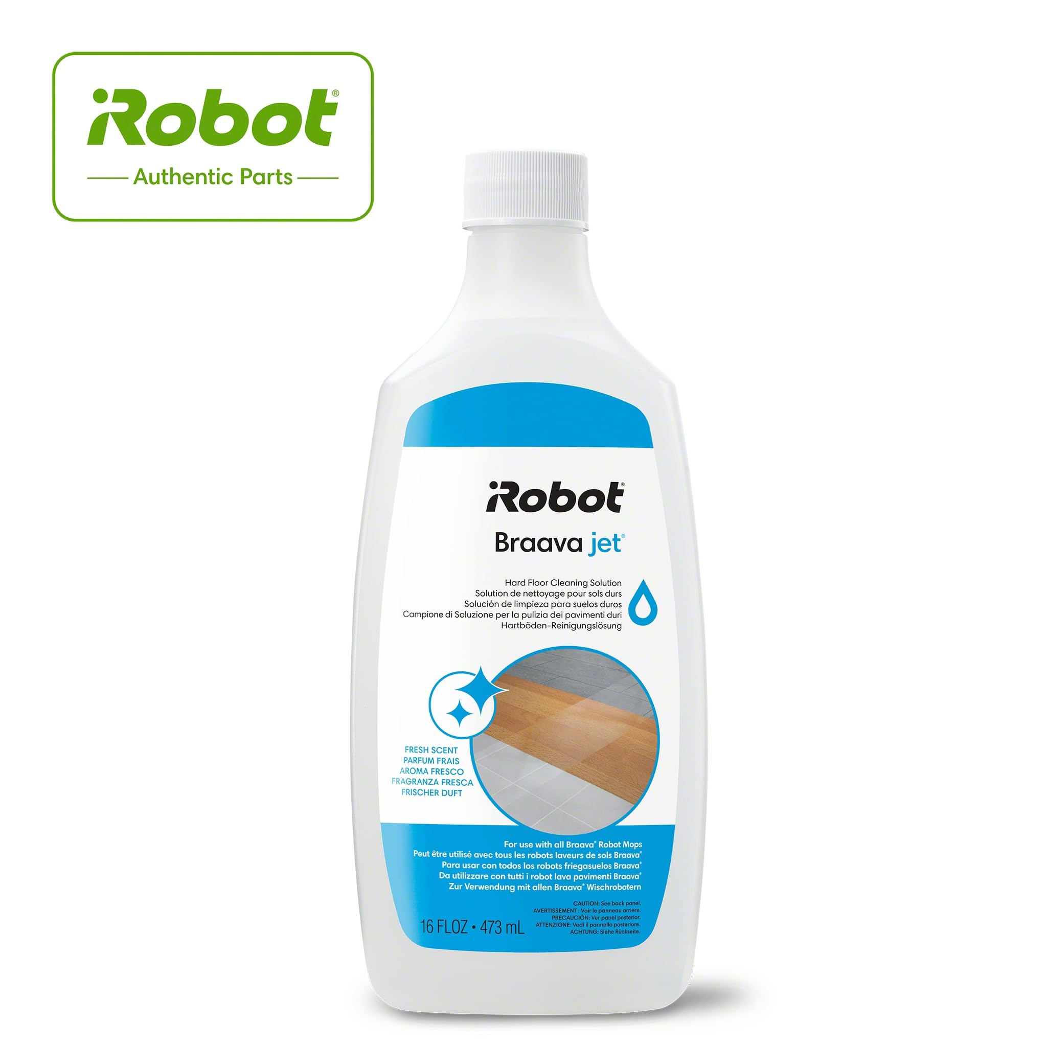 iRobot Authentic Replacement Parts - Hard Floor Cleaner Concentrate Solution Compatible with all Roomba Combo i5, i5+, j5, j5+, j7+, j9+ and Braava jet 240, m6