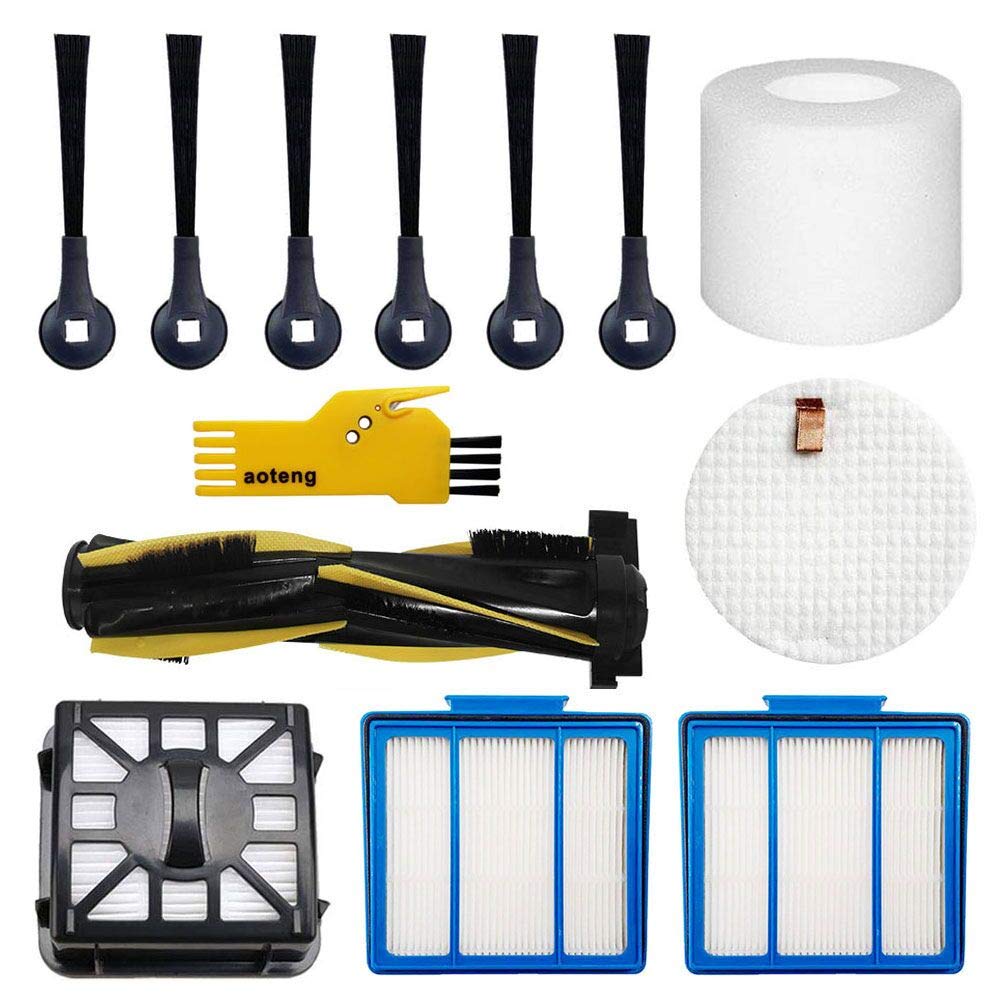 aoteng Accessories Kit for Shark IQ R101AE (RV1001AE) IQ R101 (RV1001) AV911S EZ AV1010AE IQ Robot Vacuum Cleaner Replacement Parts Pack of Main Brush, Filters, Side Brushes