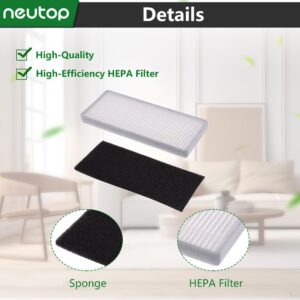 Neutop Replacement Filters Compatible with eufy RoboVac 11S, 15T, 30, 30C, 15C, 12, 25C, 35C, Robot Vacuums Parts Accessories, 9-Pack