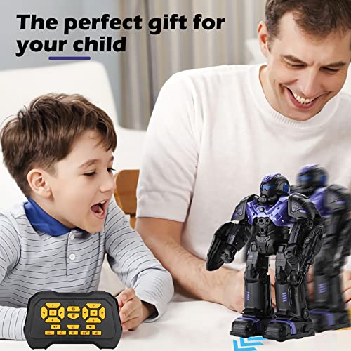 SWTOIPIG RC Robot Toys for Kids 3 4 5 6 7 8, Smart Programmable Robot with Gesture Sensing, Remote Control Robot for Boys Girls Age 3 4 5 6 7 8-12, Rechargeable