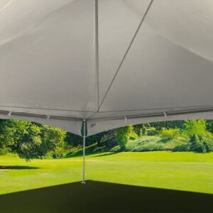 TentandTable 20' Foot x 40' Foot Twin Tube West Coast Frame Style Party Tent - White Canopy - 2.5" Inch Aluminum Frame - Canopies for Banquets, Weddings, Graduations, and Events