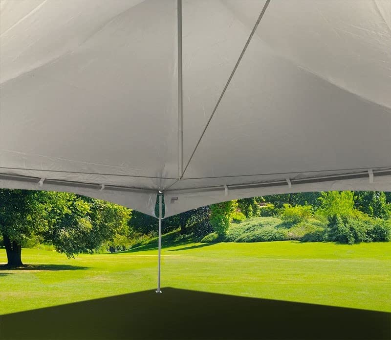 TentandTable 20' Foot x 40' Foot Twin Tube West Coast Frame Style Party Tent - White Canopy - 2.5" Inch Aluminum Frame - Canopies for Banquets, Weddings, Graduations, and Events