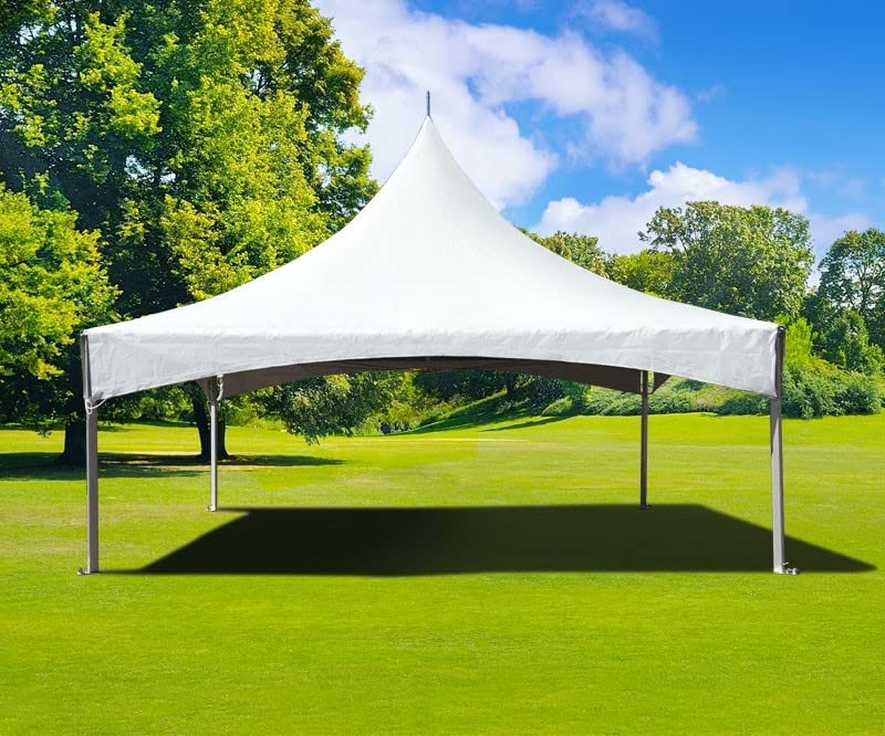 TentandTable 20' Foot x 40' Foot Twin Tube West Coast Frame Style Party Tent - White Canopy - 2.5" Inch Aluminum Frame - Canopies for Banquets, Weddings, Graduations, and Events