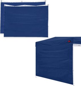 scocanopy sidewall for 10x10 canopy frame, 3 pack sunwall only, navy blue