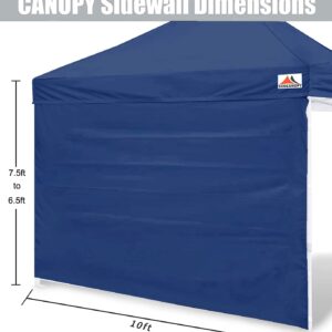 SCOCANOPY SideWall for 10x10 Canopy Frame, 3 Pack SunWall Only, Navy Blue