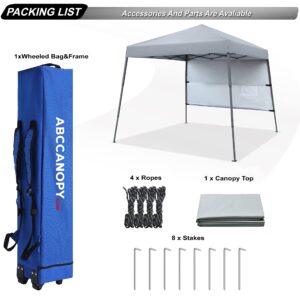 ABCCANOPY Stable Pop Up Beach Tent with Backpack Bag, 10 x 10 ft Base / 8 x 8 ft Top, Gray…