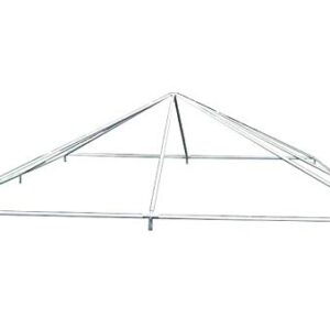 TentandTable 20' x 20' West Coast Frame Canopy Tent, White Two-Piece Top, Indoor/Outdoor, 33-80 Person, for Parties and Vendor Events, Heavy Duty, Waterproof Vinyl Tents, Commercial, Residential Use