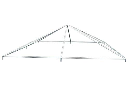 TentandTable 20' x 20' West Coast Frame Canopy Tent, White Two-Piece Top, Indoor/Outdoor, 33-80 Person, for Parties and Vendor Events, Heavy Duty, Waterproof Vinyl Tents, Commercial, Residential Use