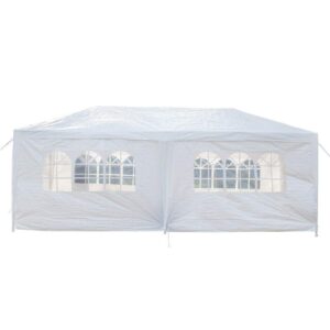 OxiQmart 10x20' Outdoor Canopy Party Wedding Tent Gazebo Pavilion w/4 Side Wall-2 Doors