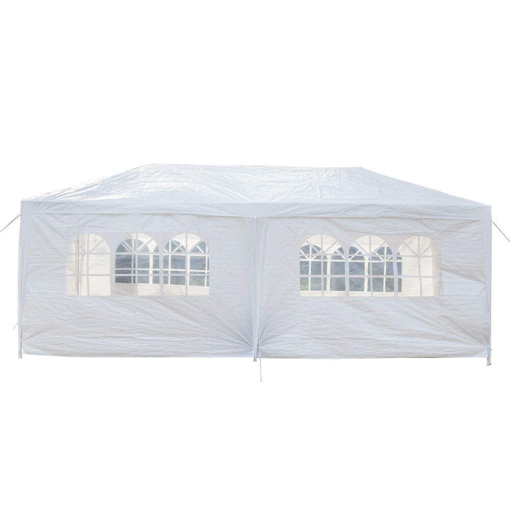 OxiQmart 10x20' Outdoor Canopy Party Wedding Tent Gazebo Pavilion w/4 Side Wall-2 Doors