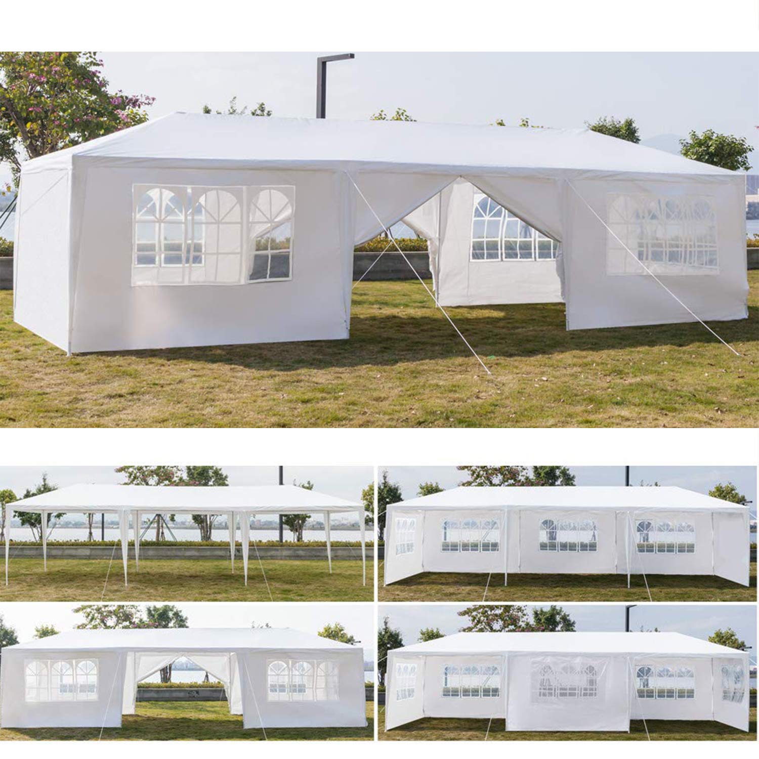 ECOLINEAR 10' x 30' Party Wedding Tent Outdoor Canopy BBQ Shelter for Party Outdoors Activities