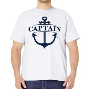 Captain & First Mate Matching Set Pontoon Boat Sailing T-Shirt