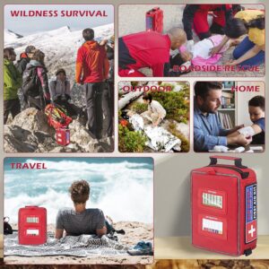 AID MATE Pro First Aid Kit with Molle System Portable Emergency Survival Kits Trauma Medical Kit for Home, Office, Car, Outdoor, Hiking, Travel, Camping…