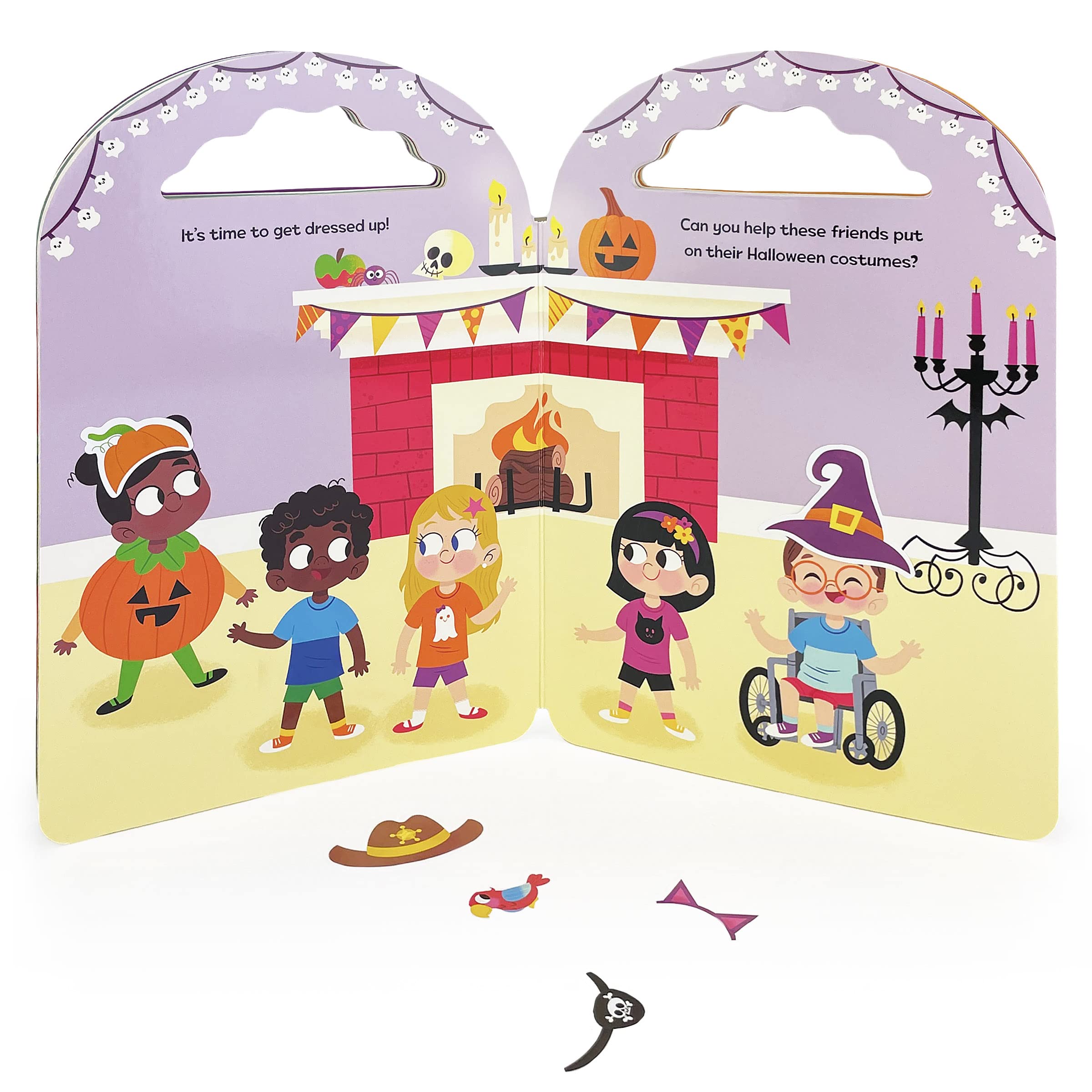 Happy Halloween Colorforms - Reusable Sticker Activity Book Clings For Toddlers, Ages 2-7