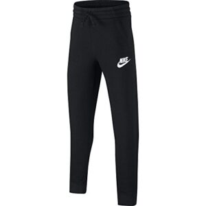 nike sportswear boys' club fleece joggers, black/black/white, x-large