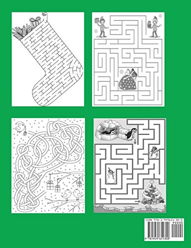 Christmas Mazes (Maze Book for Kids)