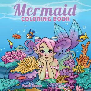 mermaid coloring book: for kids ages 4-8, 9-12 (coloring books for kids)