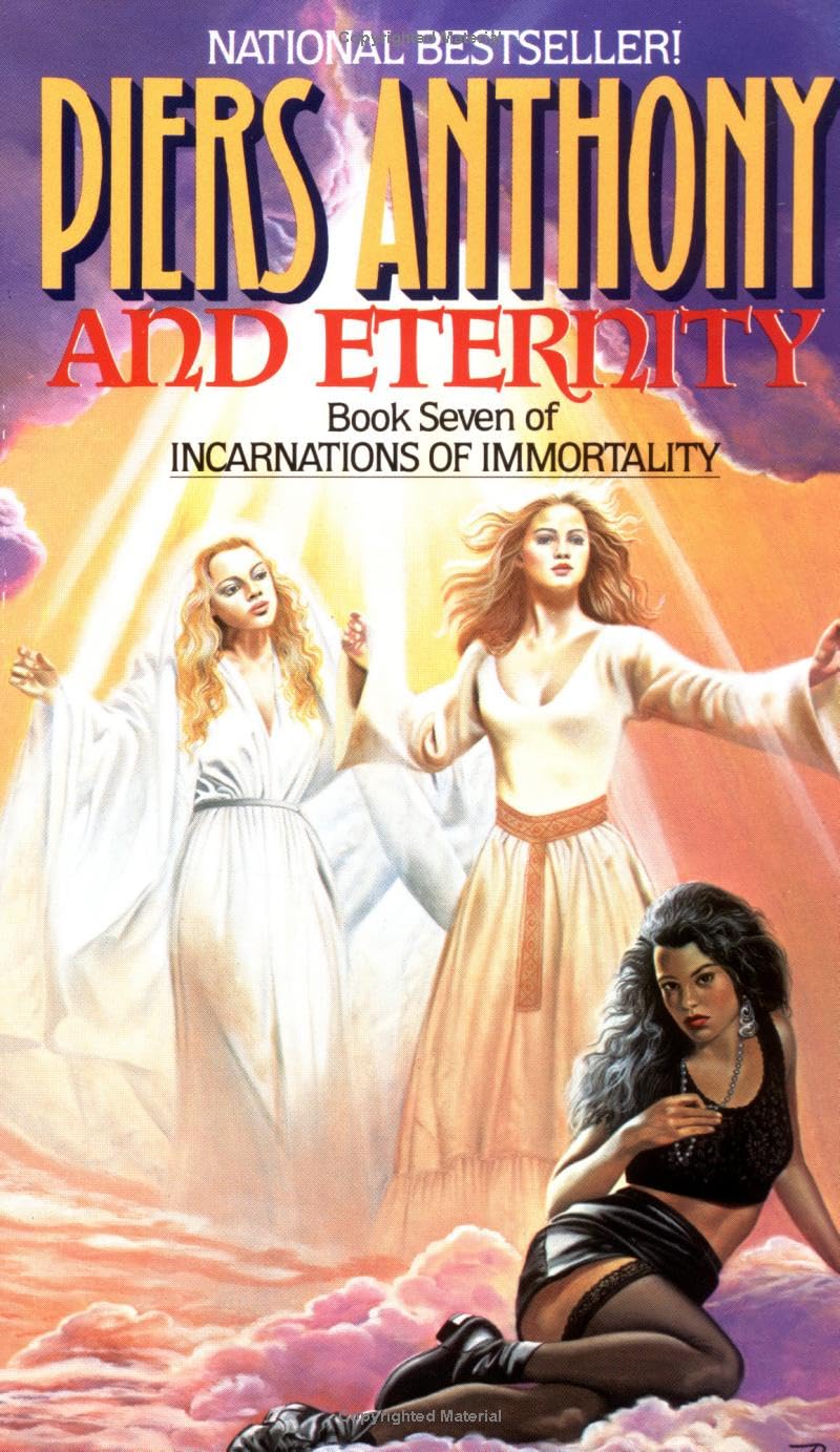 Incarnations of Immortality Set (Books 1-7) 1983-1990; On a Pale Horse, Bearing an Hourglass, With a Tangled Skein, Weilding a Red Sword, Being a Green Mother, For Love of Evil, & And Eternity