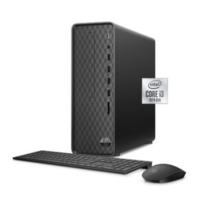 hp 2023 slim desktop computer pc, intel core i3-10105 (up to 4.4 ghz), 16gb ram, 1tb ssd, wifi, bluetooth, hdmi, rj-45, mouse and keyboard, windows 11 home, dark black