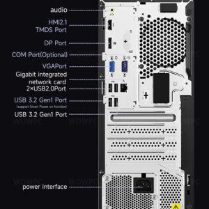 Lenovo V50t Gen 2 Business Desktop Computer, Intel 4-Core Processor(Up to 4.3Ghz), 32GB RAM, 1TB PCIe SSD, 4K 3-Monitor Support, DisplayPort, HDMI, VGA, DVD-RW, Wi-Fi, Bluetooth, Windows 11 Pro