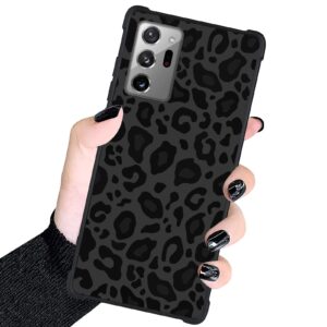 kanghar case compatible with galaxy note 20 ultra,black leopard design,tire texture non-slip +shockproof rugged tpu protective case for samsung galaxy note 20 ultra-leopard pattern