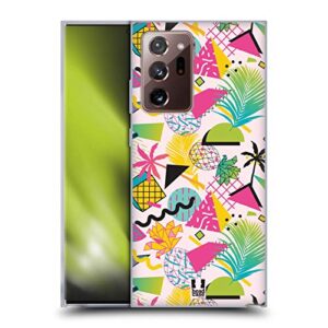 Head Case Designs Tropical Pink No Basic Abstract Soft Gel Case Compatible with Galaxy Note20 Ultra / 5G